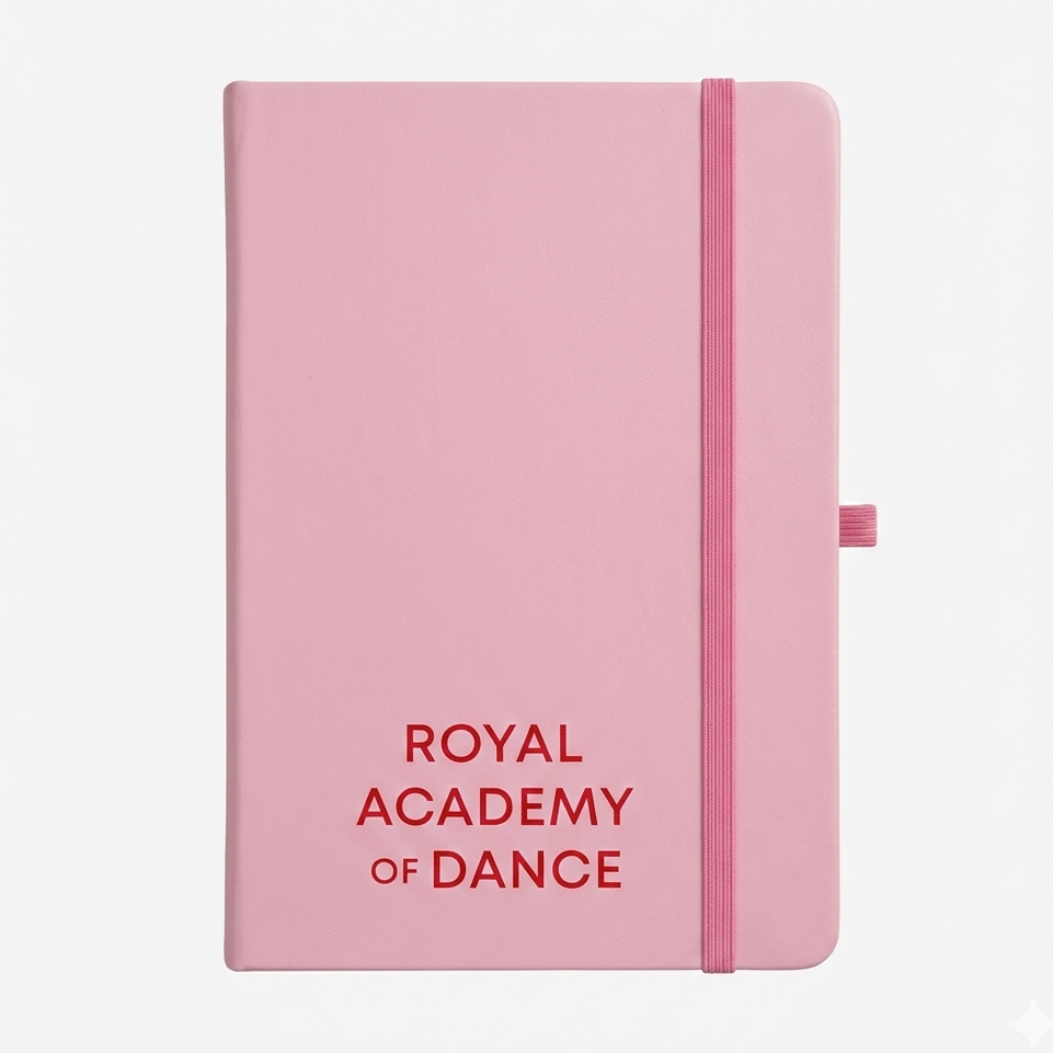 RAD Logo Pastel Notebook Light Pink – Royal Academy Of Dance Shop